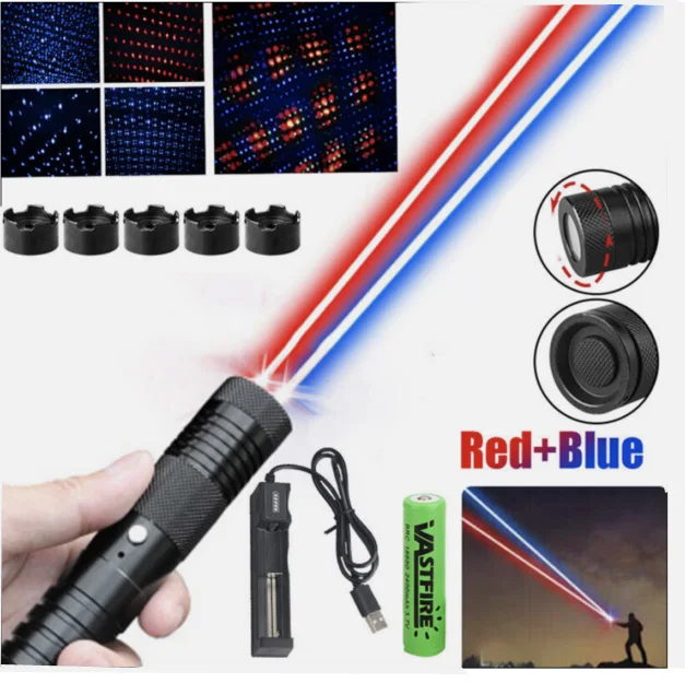 Red Blue Dual Laser Light - Perfect for Conferences & Teaching