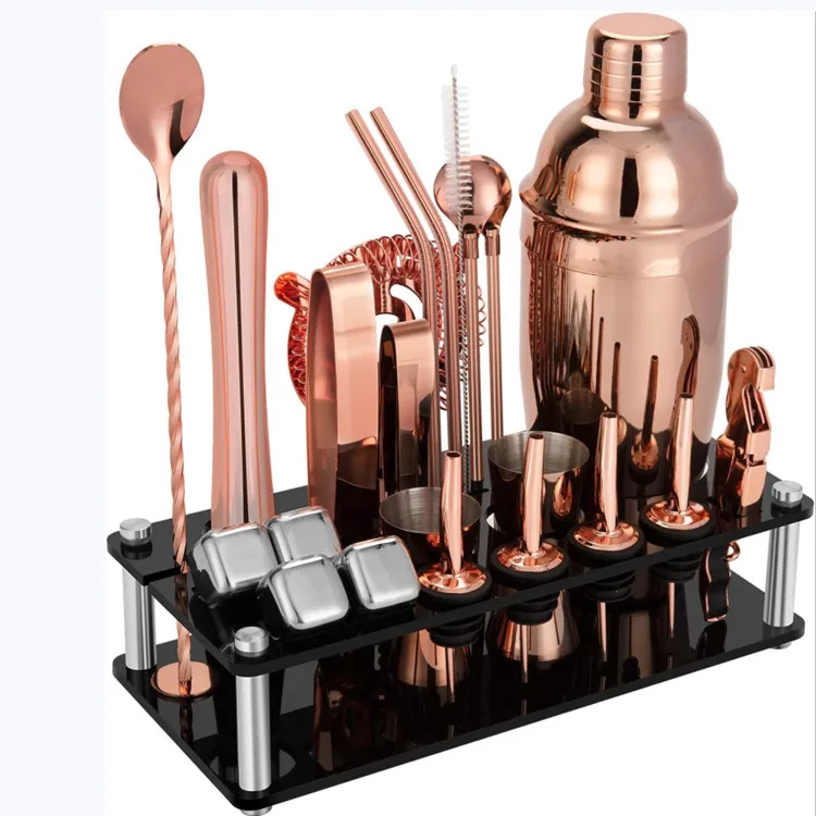 Wholesale Professional Stainless Steel Cocktail Shaker Set Bartender ...
