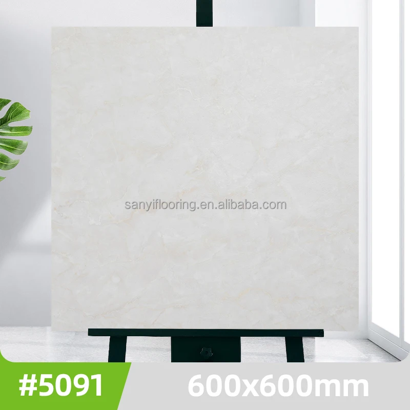 PVC Simulated Thick Marble 60x60cm Vinyl Floor Tile Sticker