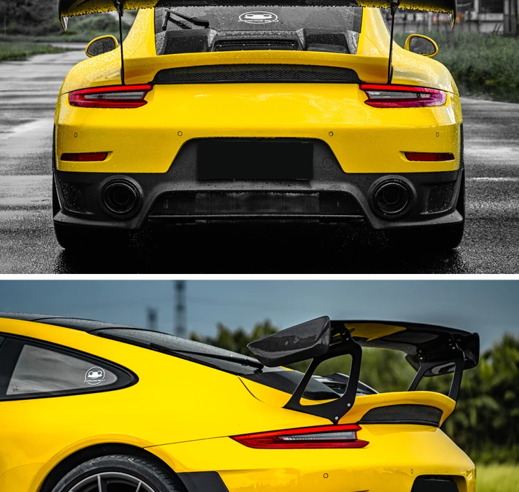 Car Bodykit Carbon Fiber Rear Spoiler Wing 2012-2018 991 Rear Bumper ...