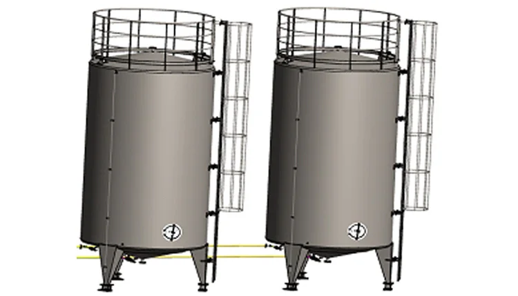 10000L Inox SS304 Refined Products Storage Tank for Bottling