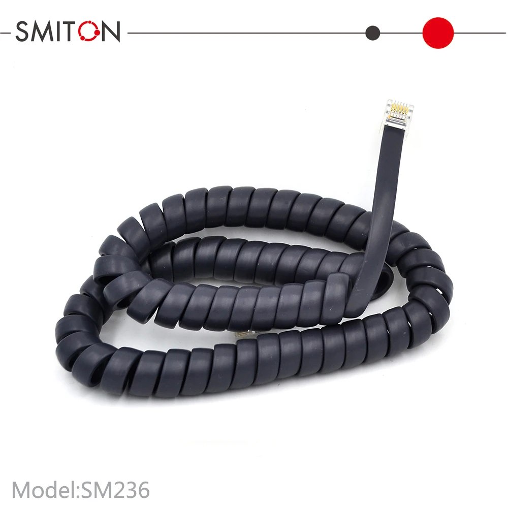 Customized Coiled Rj12 Phone Cable Spiral Rj12 Telephone Cord Curly ...