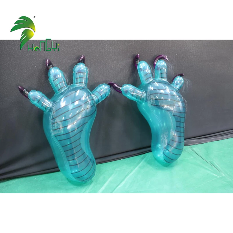 Clear Pvc Inflatable Paw Design Inflatable Foot Toy Stools Cartoon For ...
