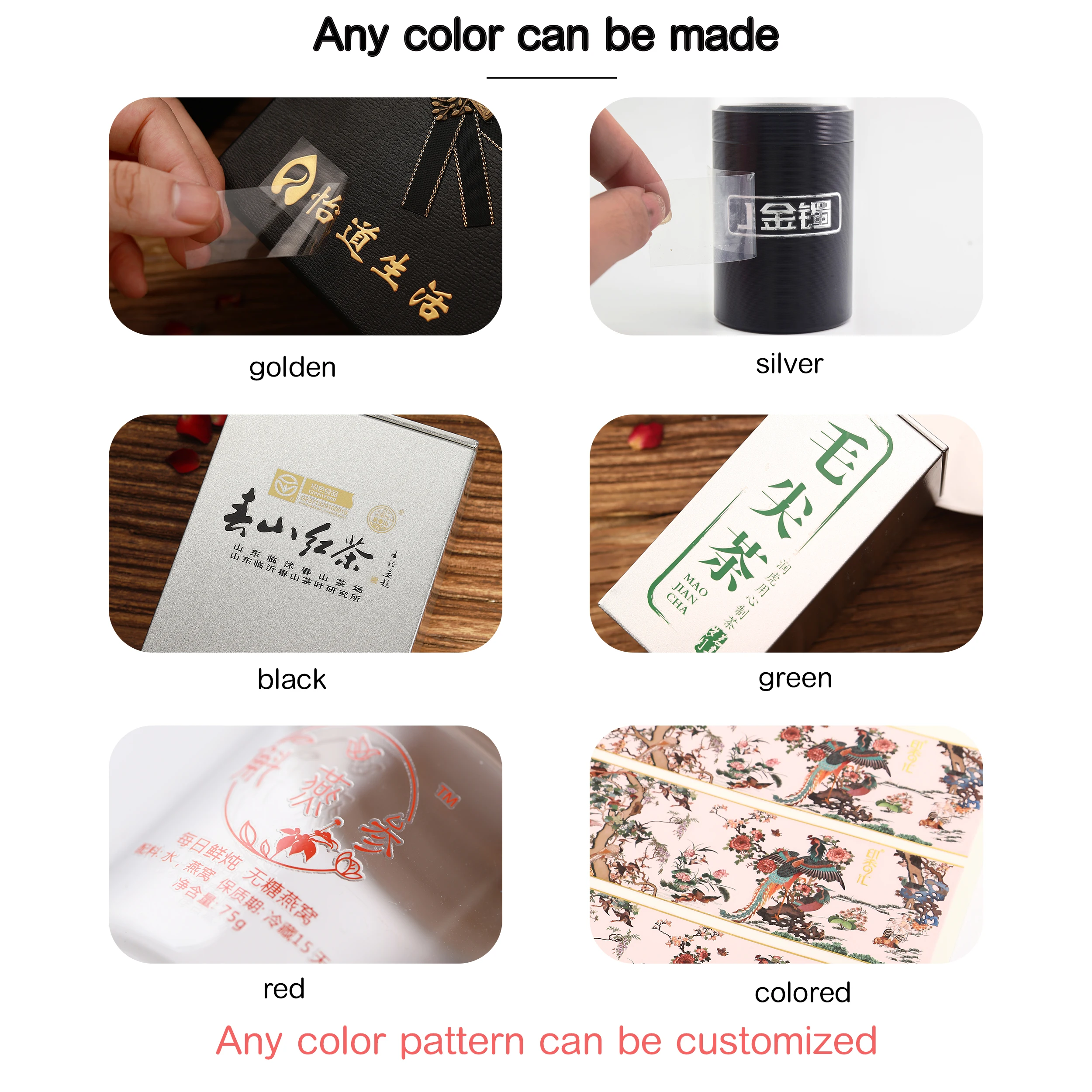 Custom Printing Waterproof Uv Transfer Stickers Logo Stickers For ...