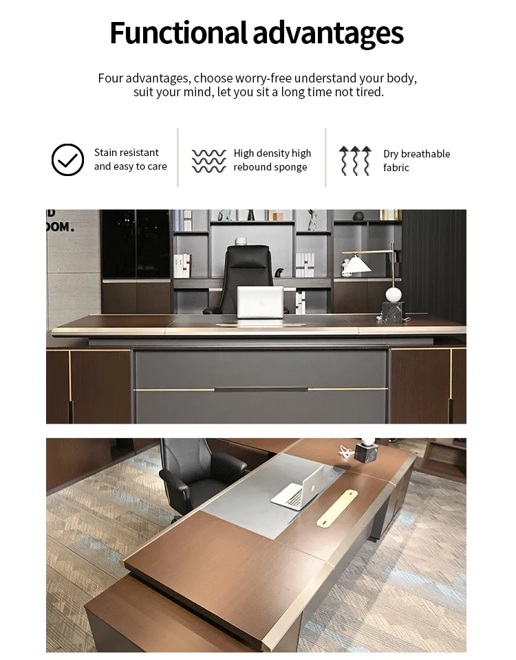 Hot Sale Executive Office Desk Set Manager Luxury Wood Office Table ...