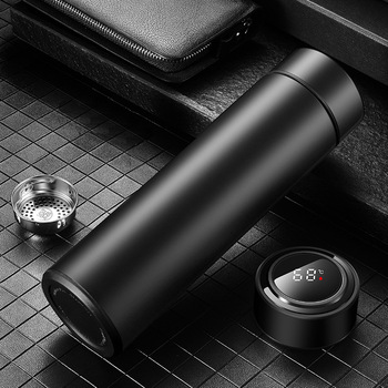 500 Ml Led Temperature Display Water Bottle Smart Thermal Bottles ...