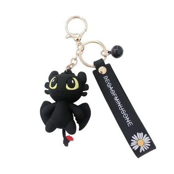 Little Flying Dragon Key Chains Cartoon Anime Lovely Figure Keyring Kid ...