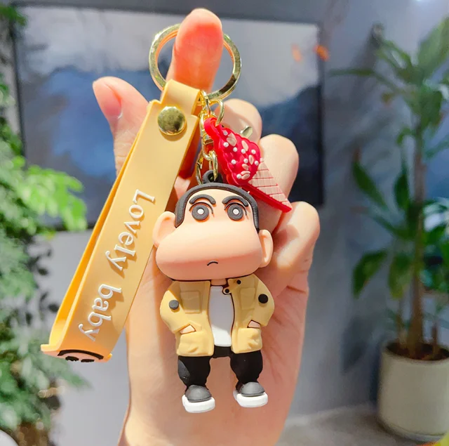 Cartoon Cute Crayon Shin-chan Anime Keychain Toy Pendant Small Gift Car ...