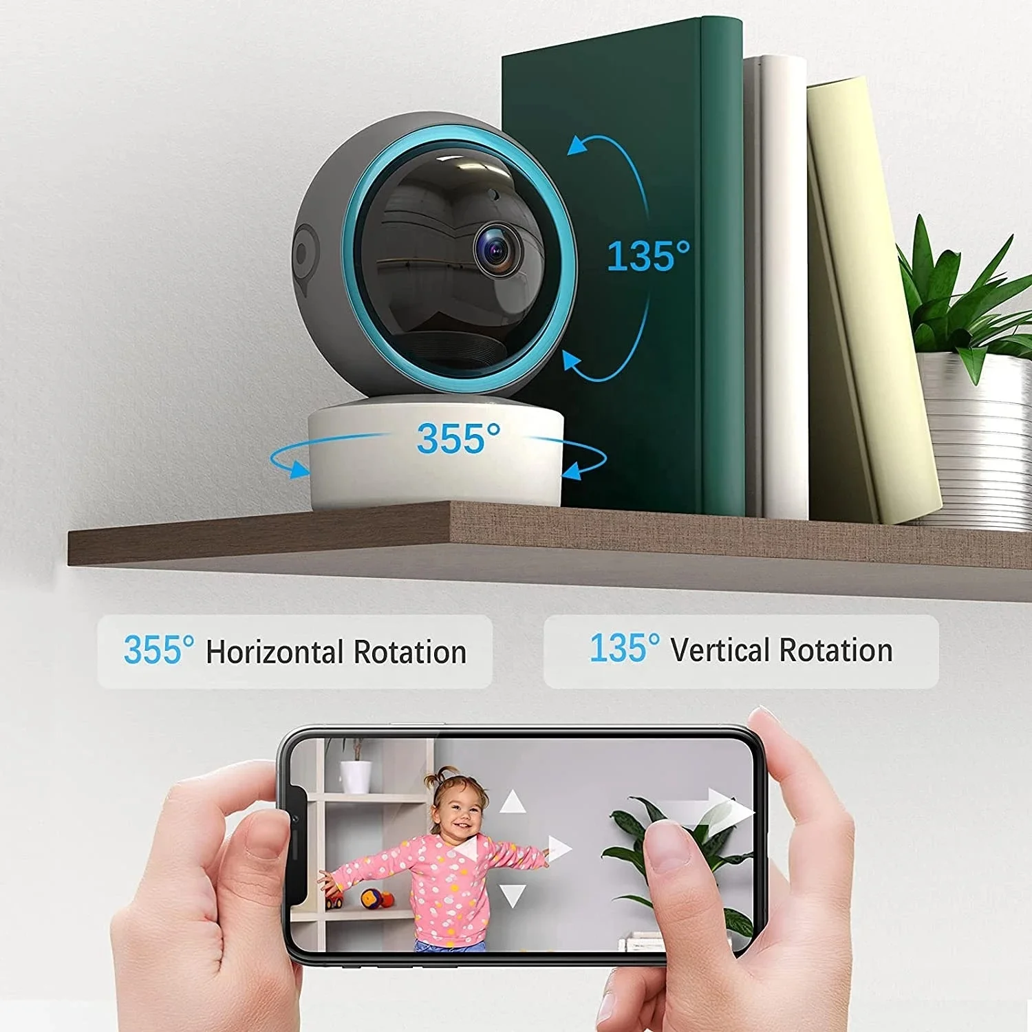 Wifi Ip Camera Indoor Wireless Security Home Cctv Surveillance Camera ...