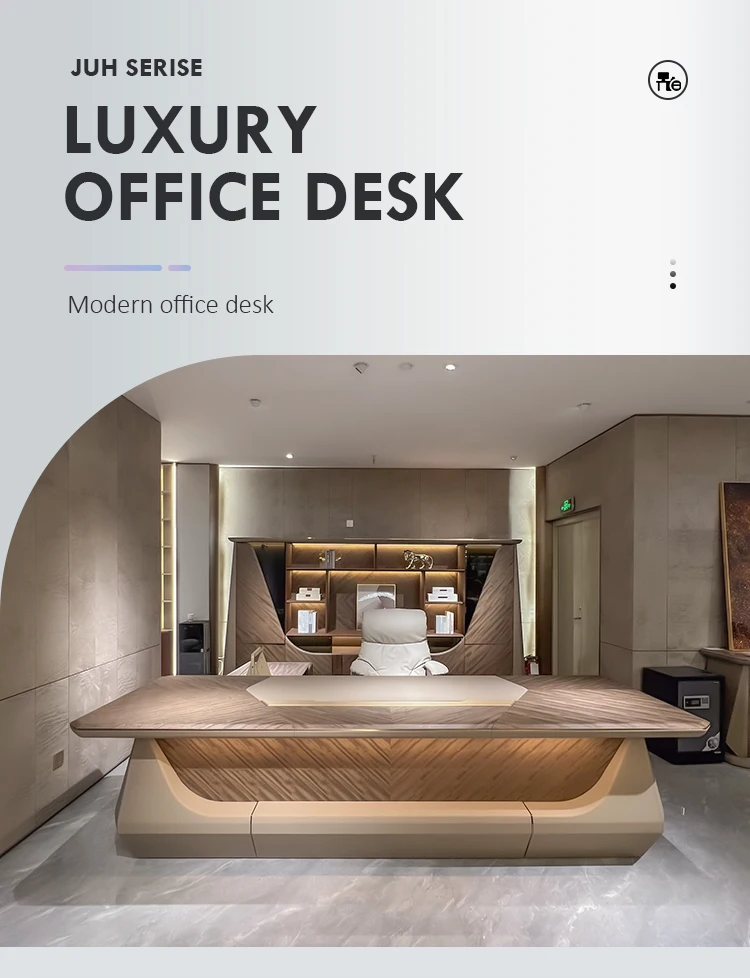 Customize Luxury Wooden Office Furniture - High-End CEO Desk