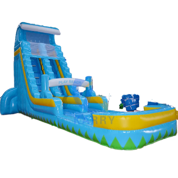 Commercial Grade Large Blow Up Inflatable Water Slide With Pool Summer ...