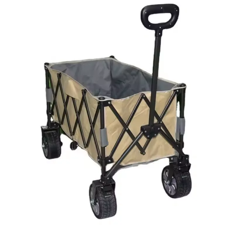 Motorized Compact Electric Utility Wagon Folding Collapsible Foldable ...