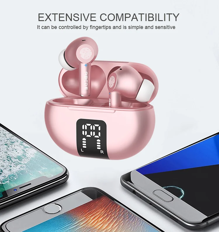 Tws Anc Sound Control Hifi Bluetooth 5.3 Earphone Led Display Noise ...