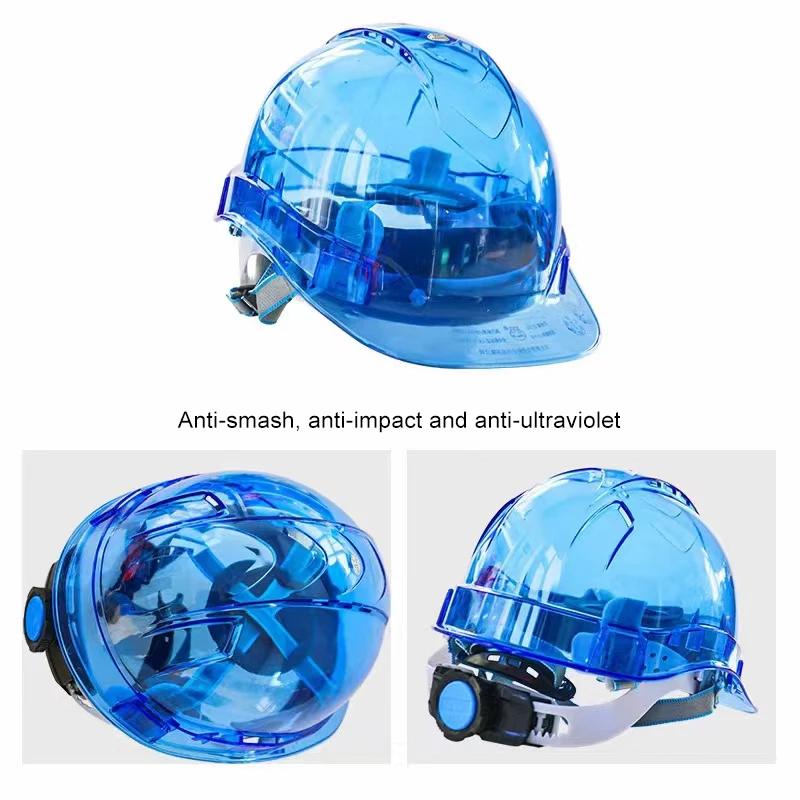 HBC Custom Outdoor Construction Transparent Hard Hats