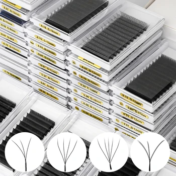 Wholesale Clover Lash Extensions Ultra Deep Black C D Curl V Y Shape 3d ...