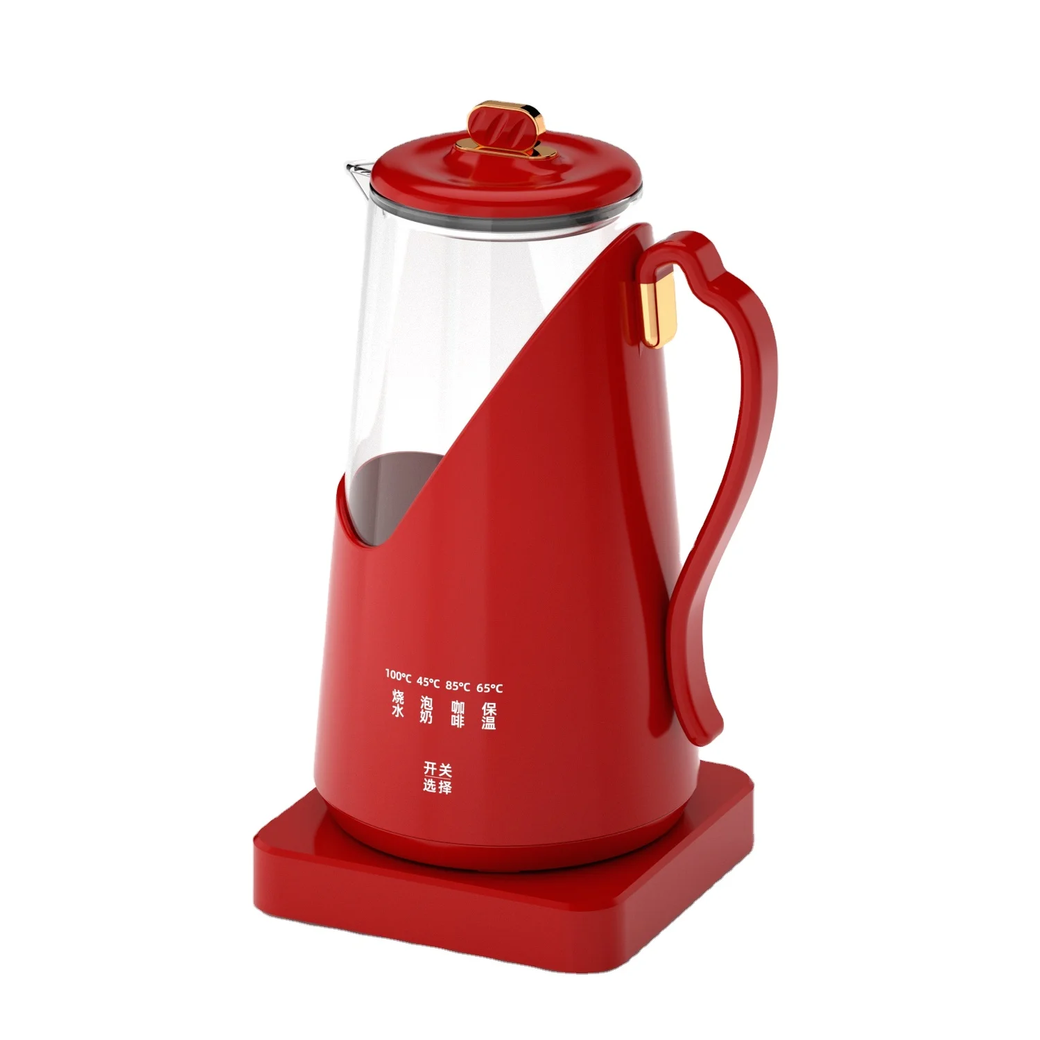 Transparent Glass Water Pot 1.5l Fast Boiling Electric Tea Pot With ...