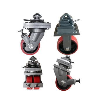 8" Inch 5 Ton Shipping Container Castor Wheels With Swivel Twist Lock ...