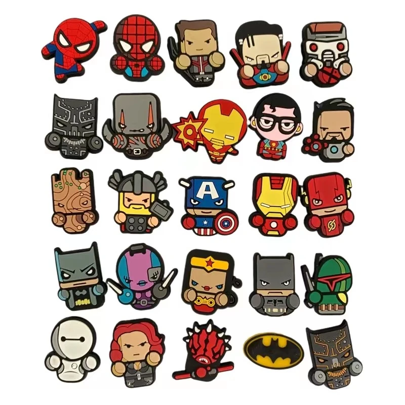Wholesale Custom Pvc Cartoon Marvel Superman Croc Charm Designer Charms ...
