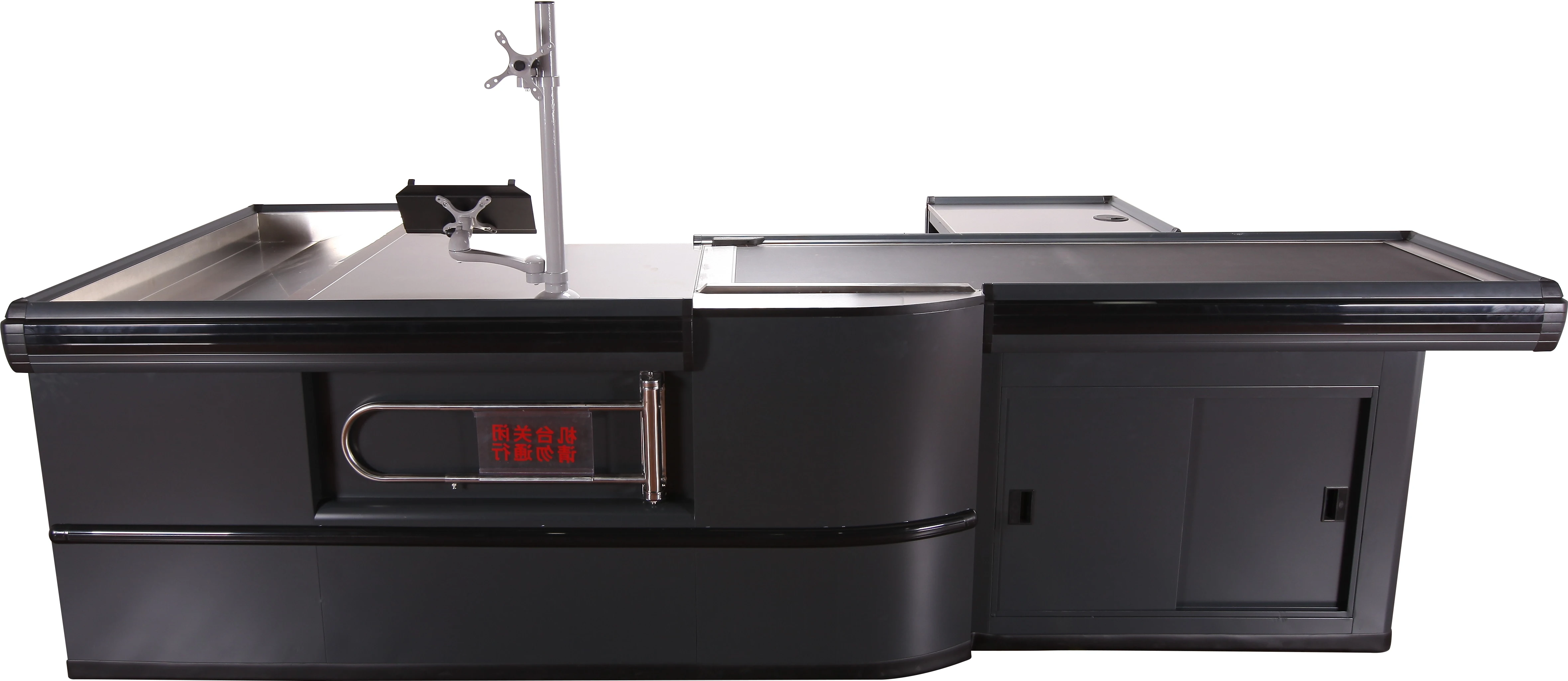 Stainless Steel Shopping Mall Display Supermarket Cashier Checkout ...