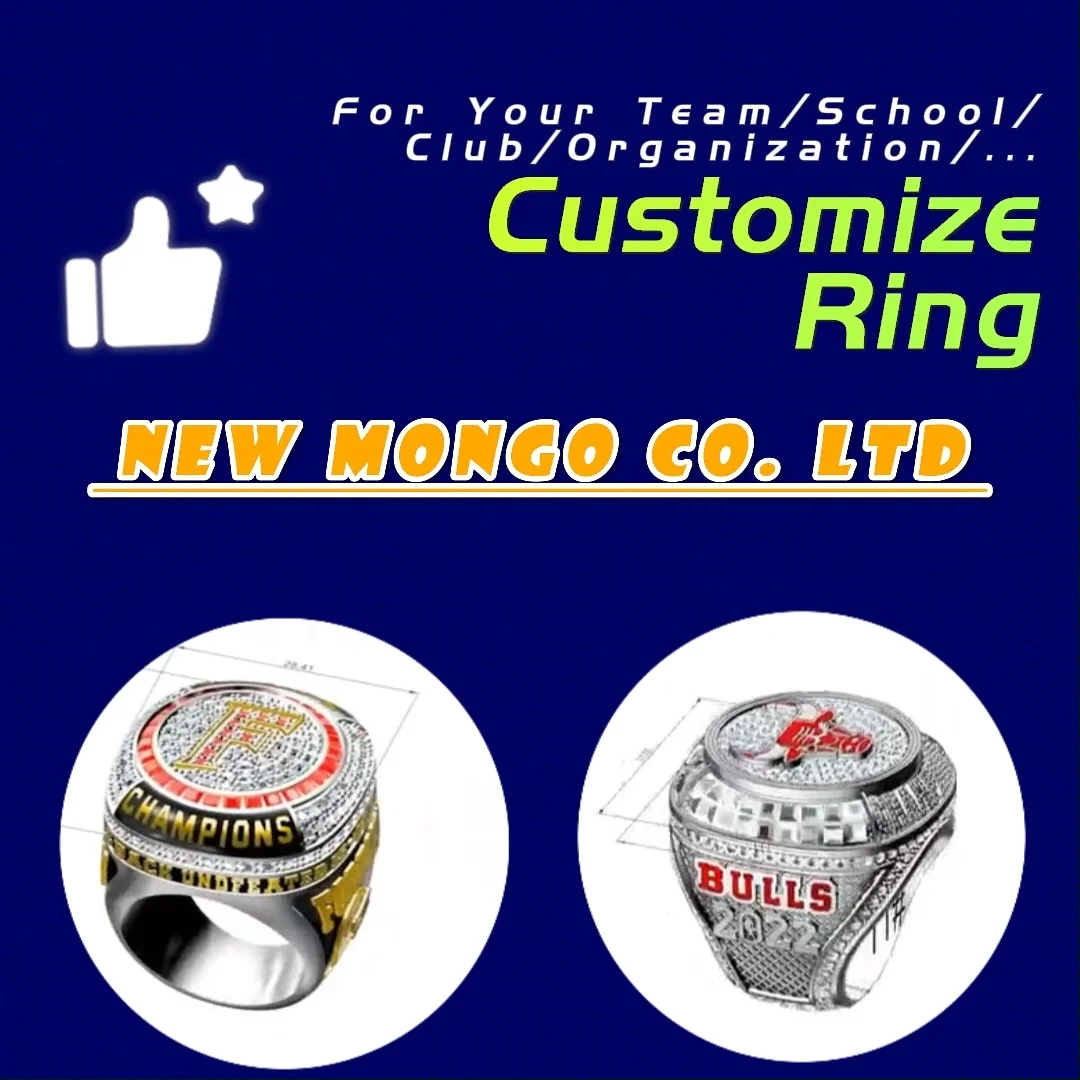 Latest Men Championship Ring Sterling Silver Ring Personality Custom ...