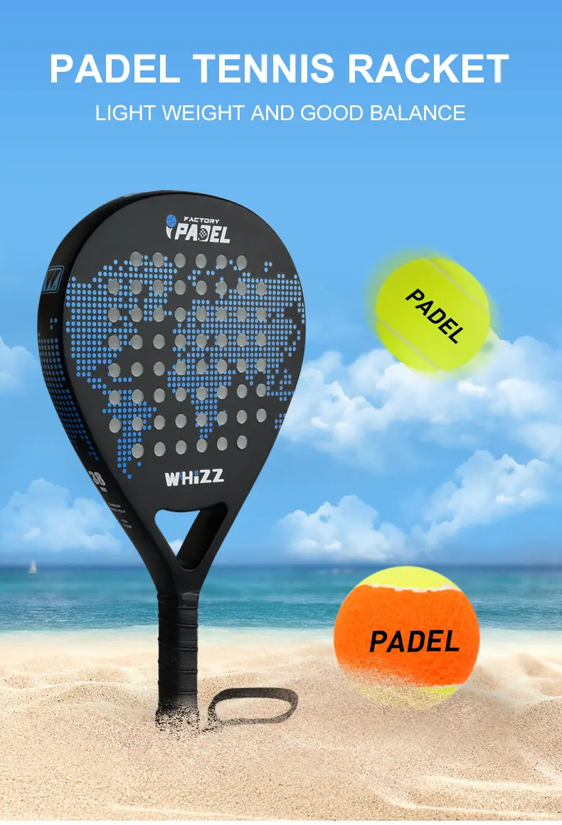 Customized Professional 50% Carbon Fiber Padel Rackets Tennis Paddle ...