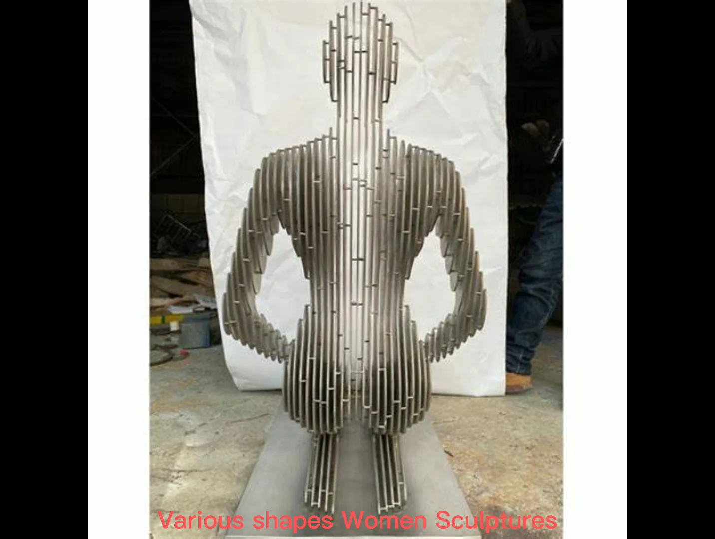 Famous Modern Disappear Abstract Lady Figure Art Sculptures For Outdoor ...
