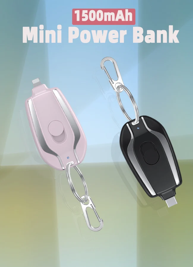 Customized New Products Keychain Powerbank Portable Charger Power Bank ...