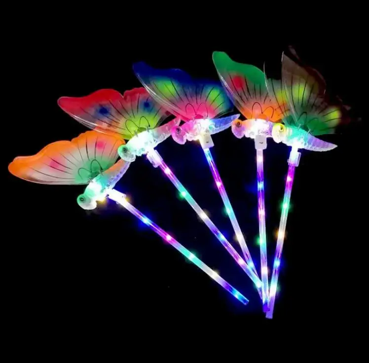 LED Butterfly Sticks - Shining Wand for Kids' Festivals