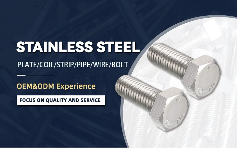DIN 6921 Grade 8 304 316 Stainless Steel Partly Threaded Fully Threaded ISO4162/En1665 Hex ...
