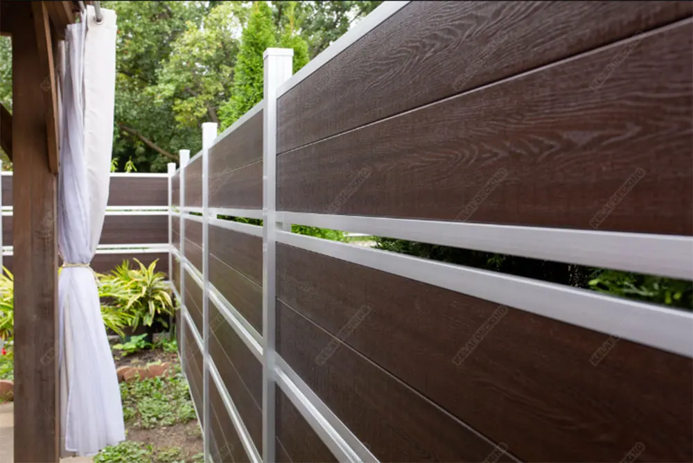 Building Security Privacy Fence Wpc Fence Panel Aluminum Post Composite ...