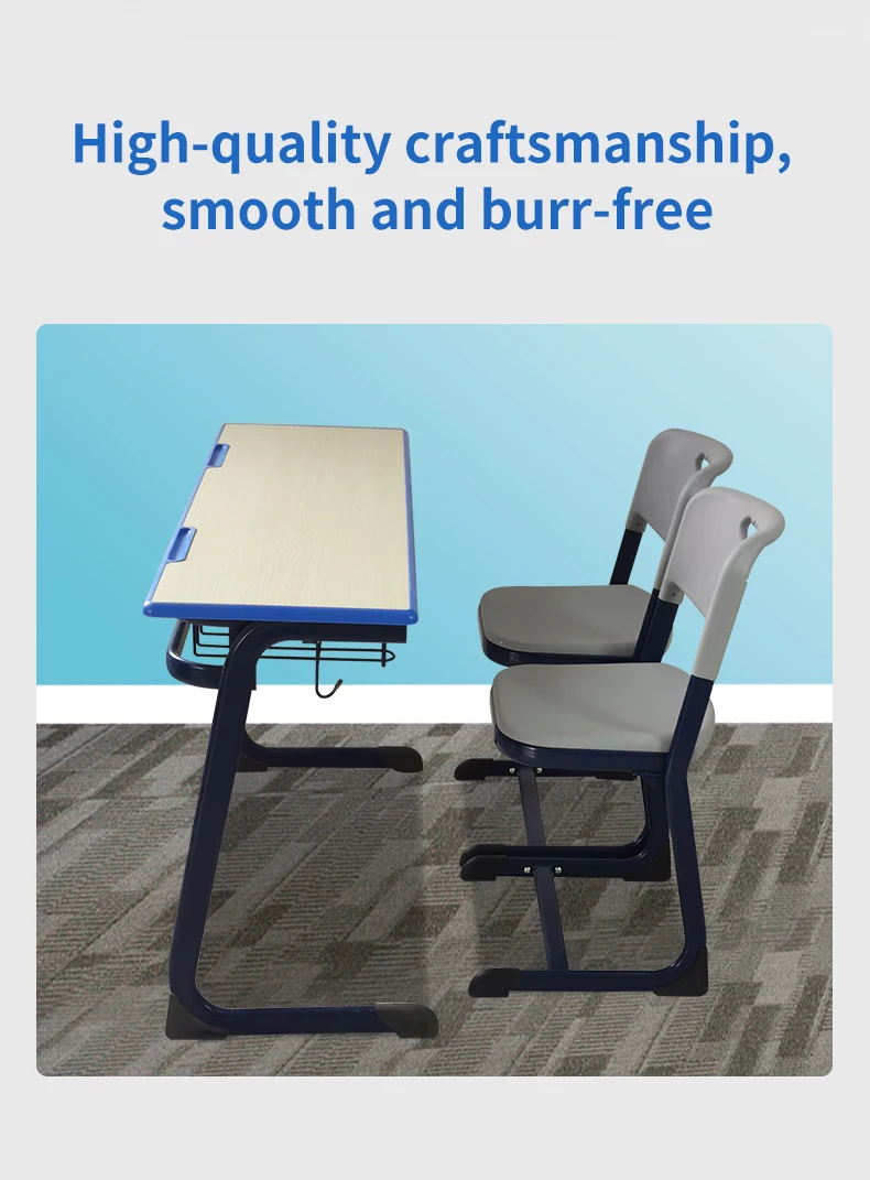 Classroom Student Double Table and Chair School Furniture