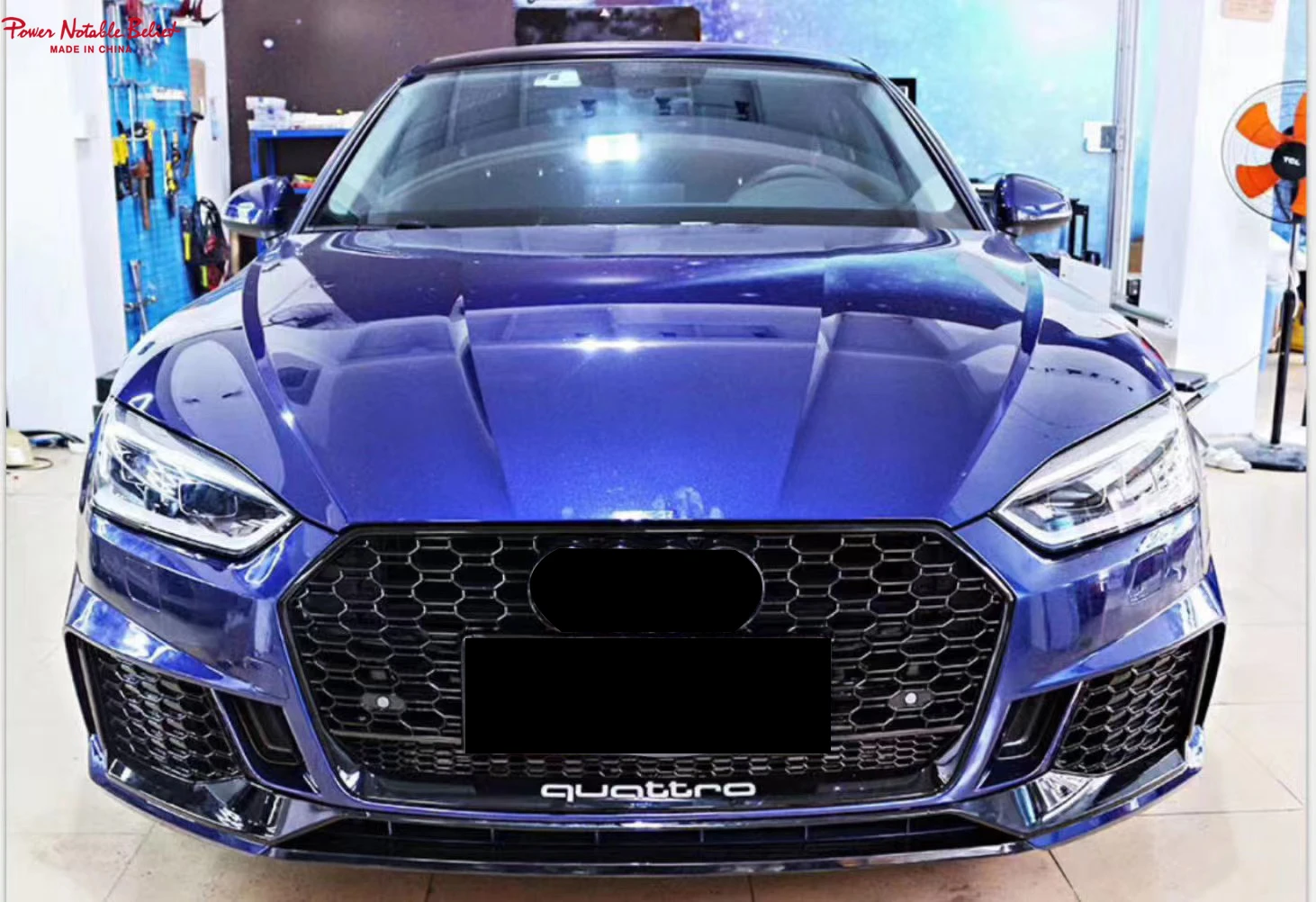 RS5 B9 Front Bumper with Grill for Audi A5 S5 Body Kit