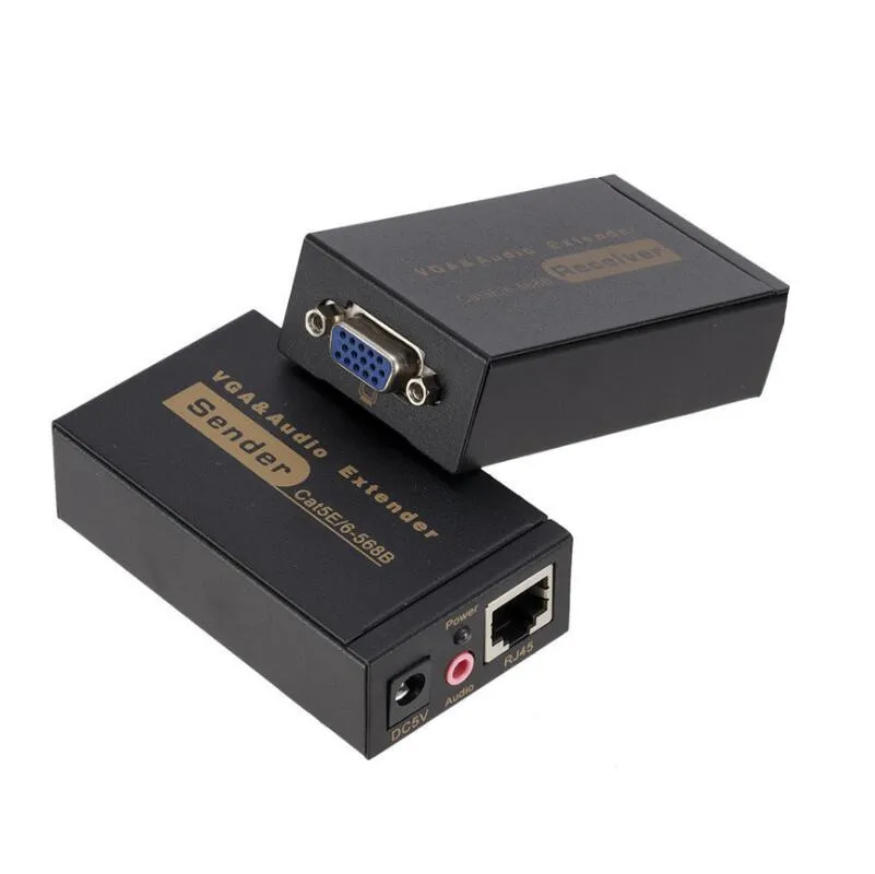 OEM VGA Over Ethernet VGA Extender to Cat5e Cat6 Ethernet Cable VGA ...