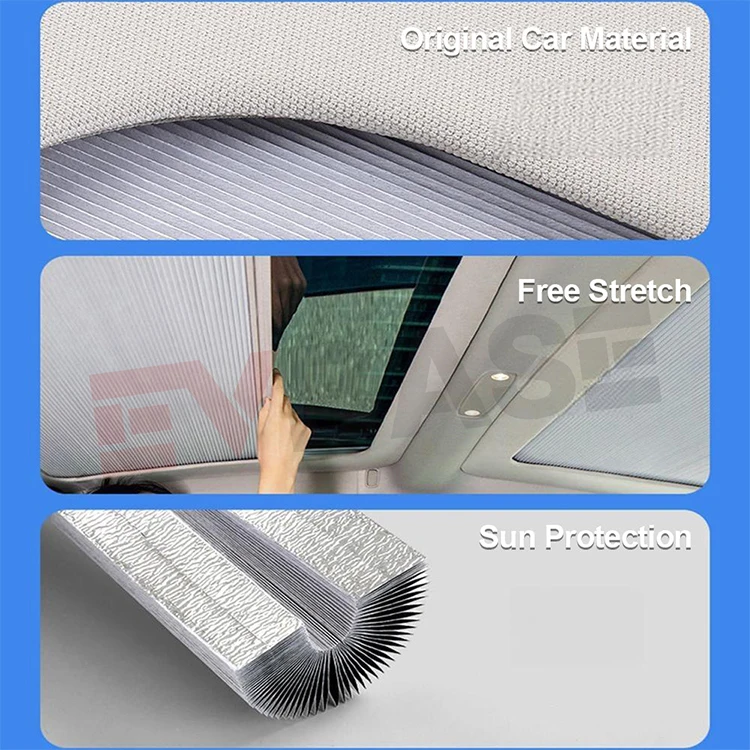 Evbase Tesla Model 3 Y 2020-2023 Premium Retractable Heat Insulation ...
