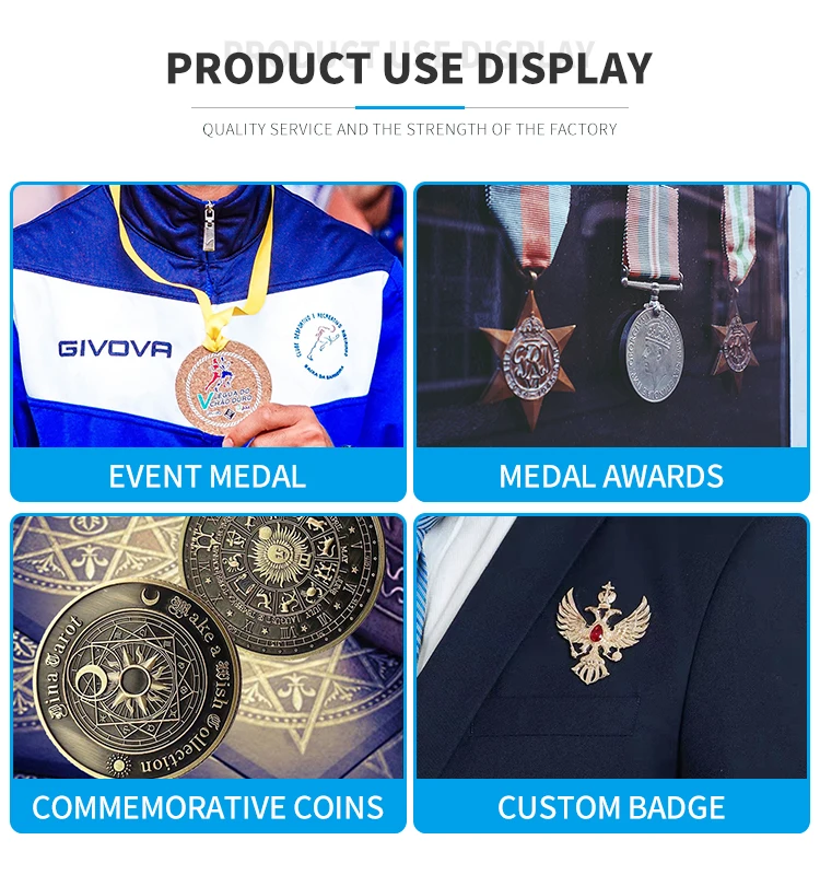 Custom Metal Commemorative Medal Souvenir Emblem Decoration Heroic ...