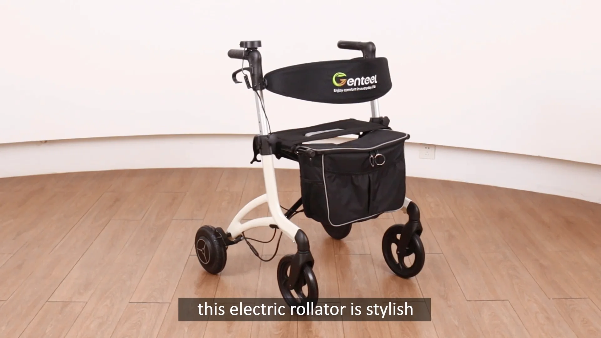 Aluminum Lightweight Electric Rollator Folding Portable Electric Walker ...