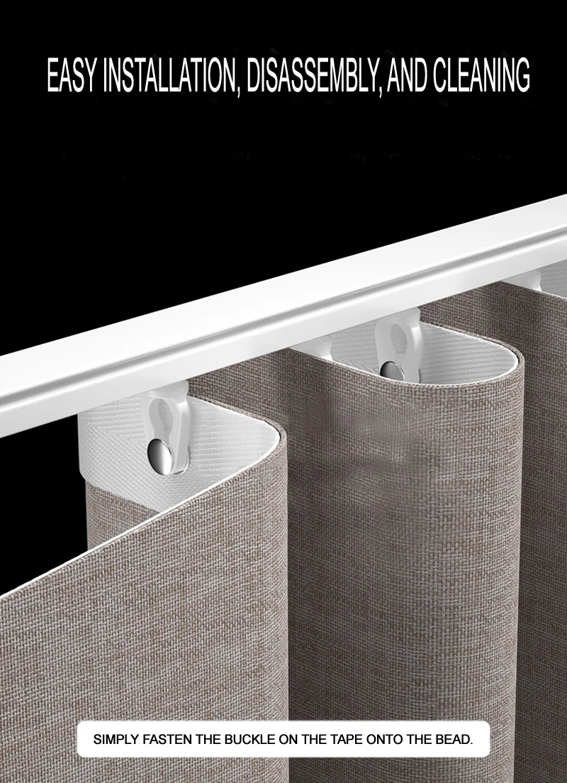 Modern Style Double Ripple Fold S Aluminum Window Curtain Track Rails ...