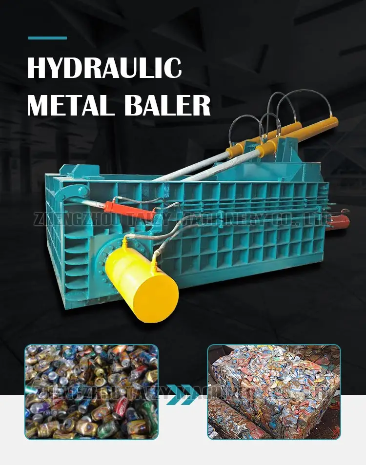 Scrap Metal Baler Hydraulic Baling Press Machine Compressing Scrap ...