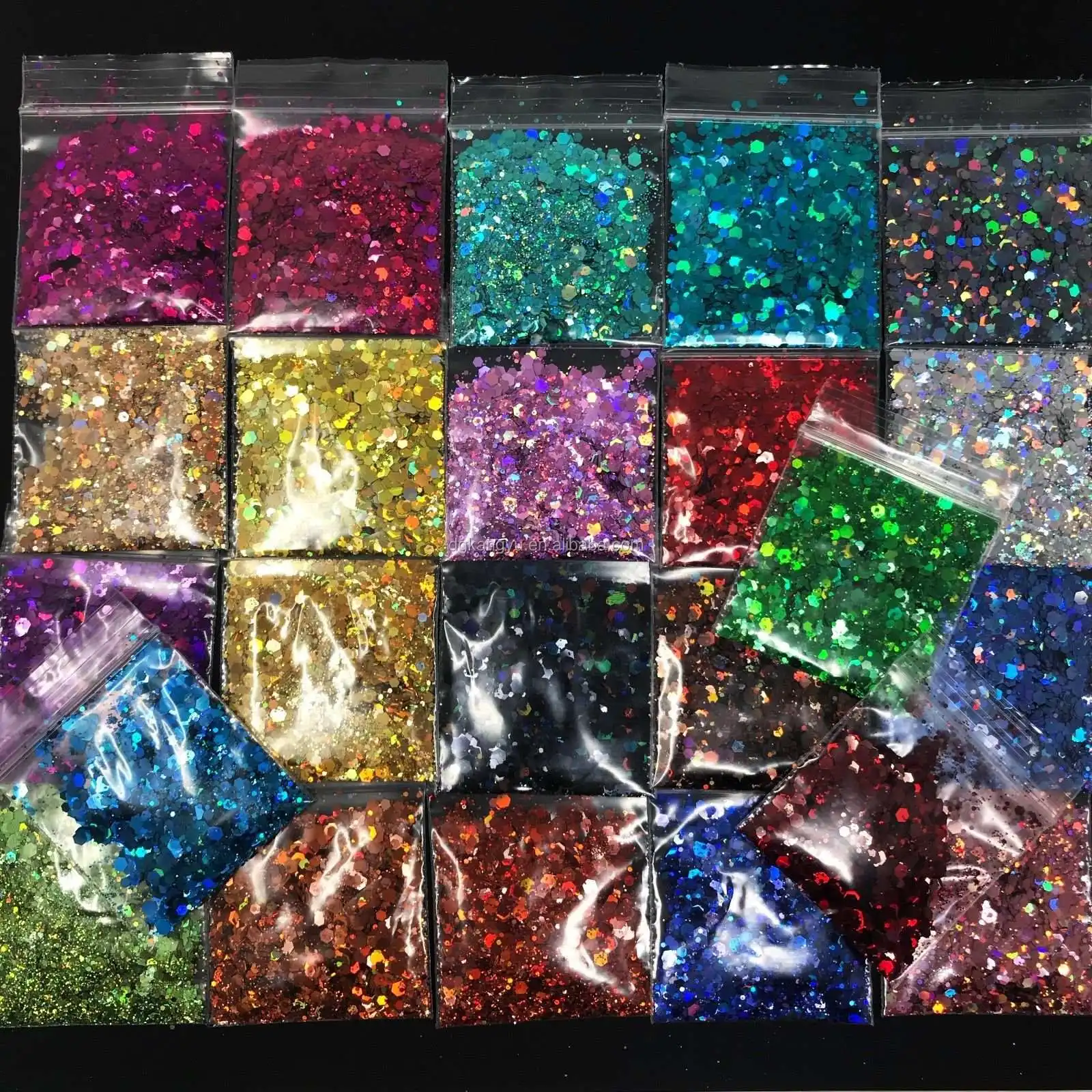 Factory 2oz Square Glitter Shakers - Stackable Christmas Containers for ...