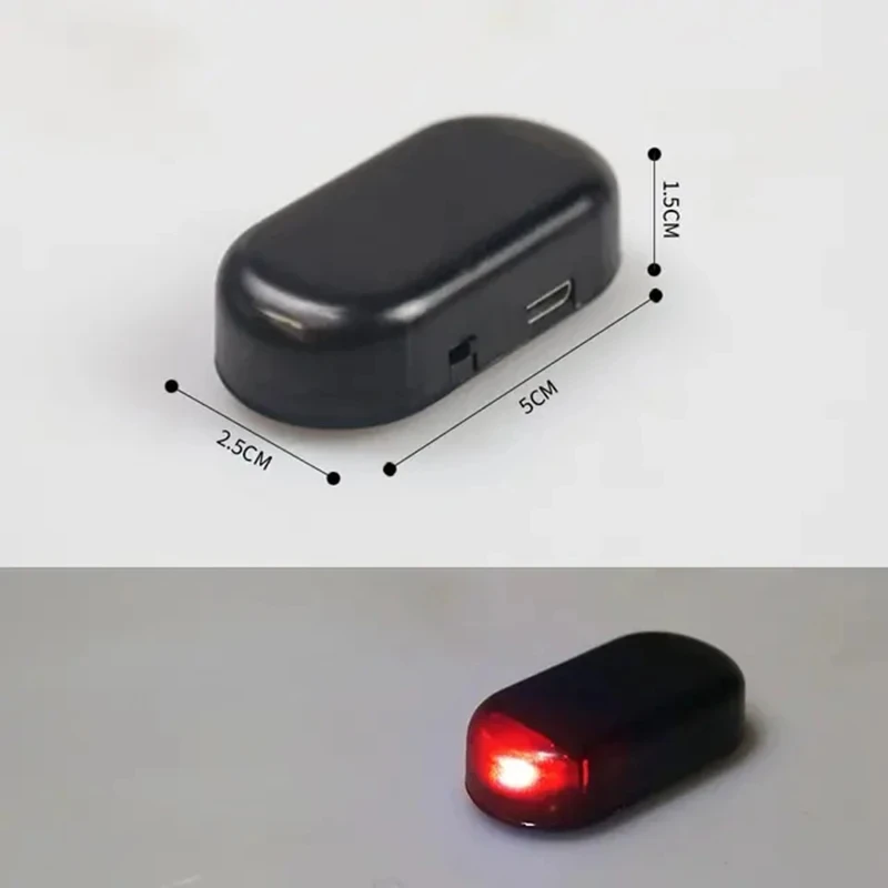 Car LED Solar Powered Fake Security Light - Anti-theft