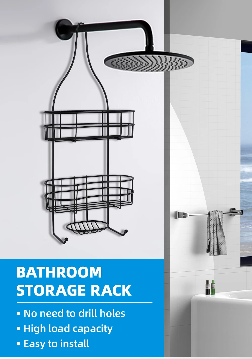 Factory Supplier Custom Design Hanging Stainless Steel Black Wire 3 ...