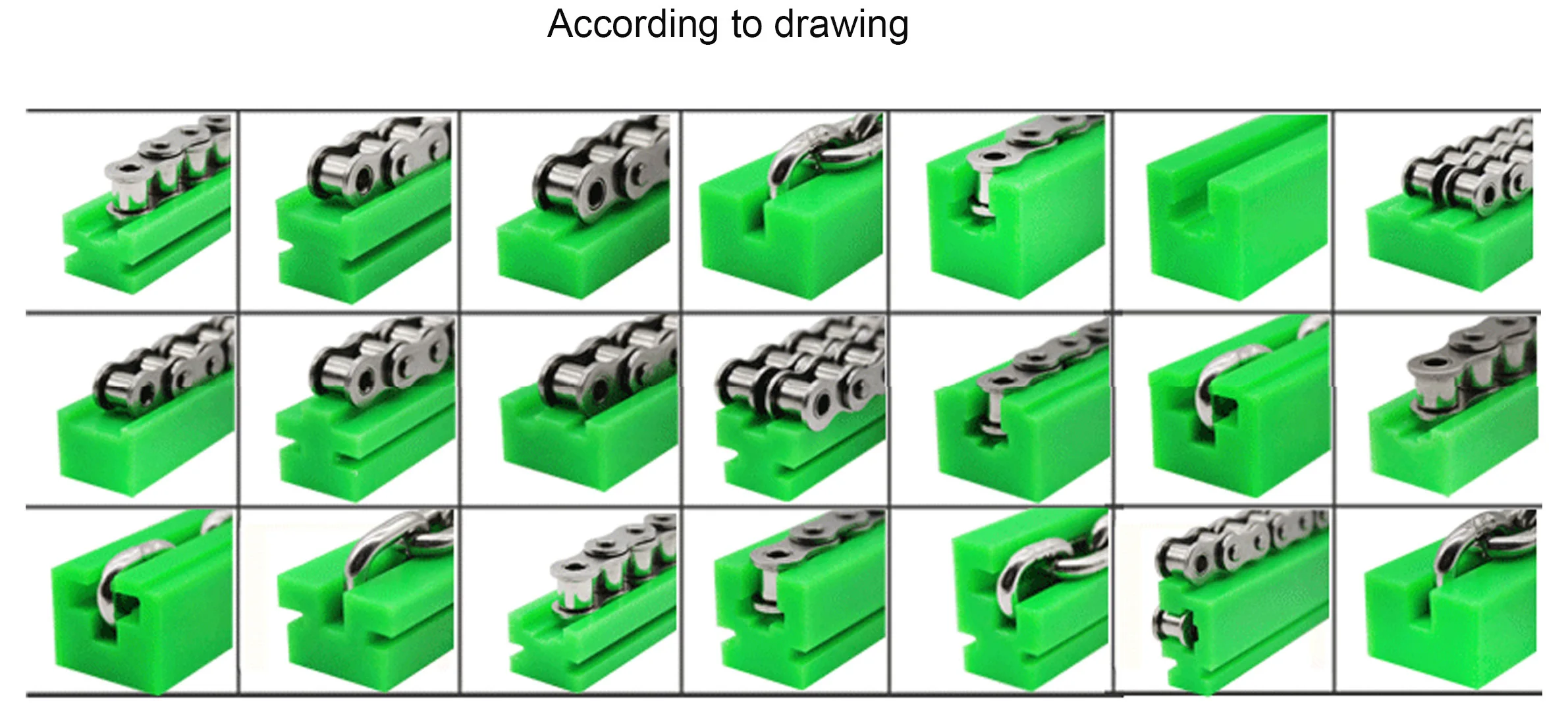 Plastic Conveyor Components Sliding Guide Profiles Plastic Wear Strip Uhmw Pe1000 Extrusion ...
