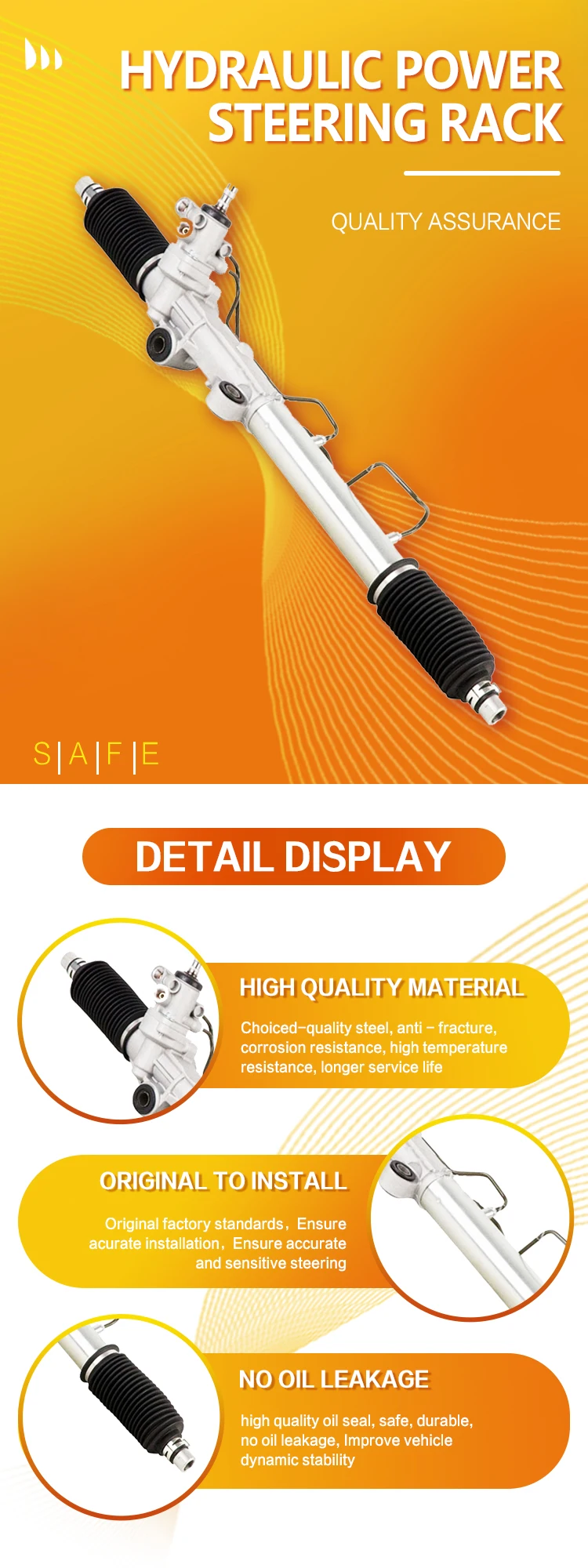 LHD Rack and Pinion for Toyota PRADO KZJ95 & VZJ95