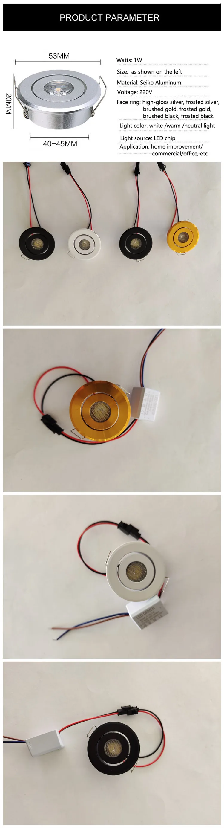 LED Recessed Ceiling Spotlights - Efficient Lighting