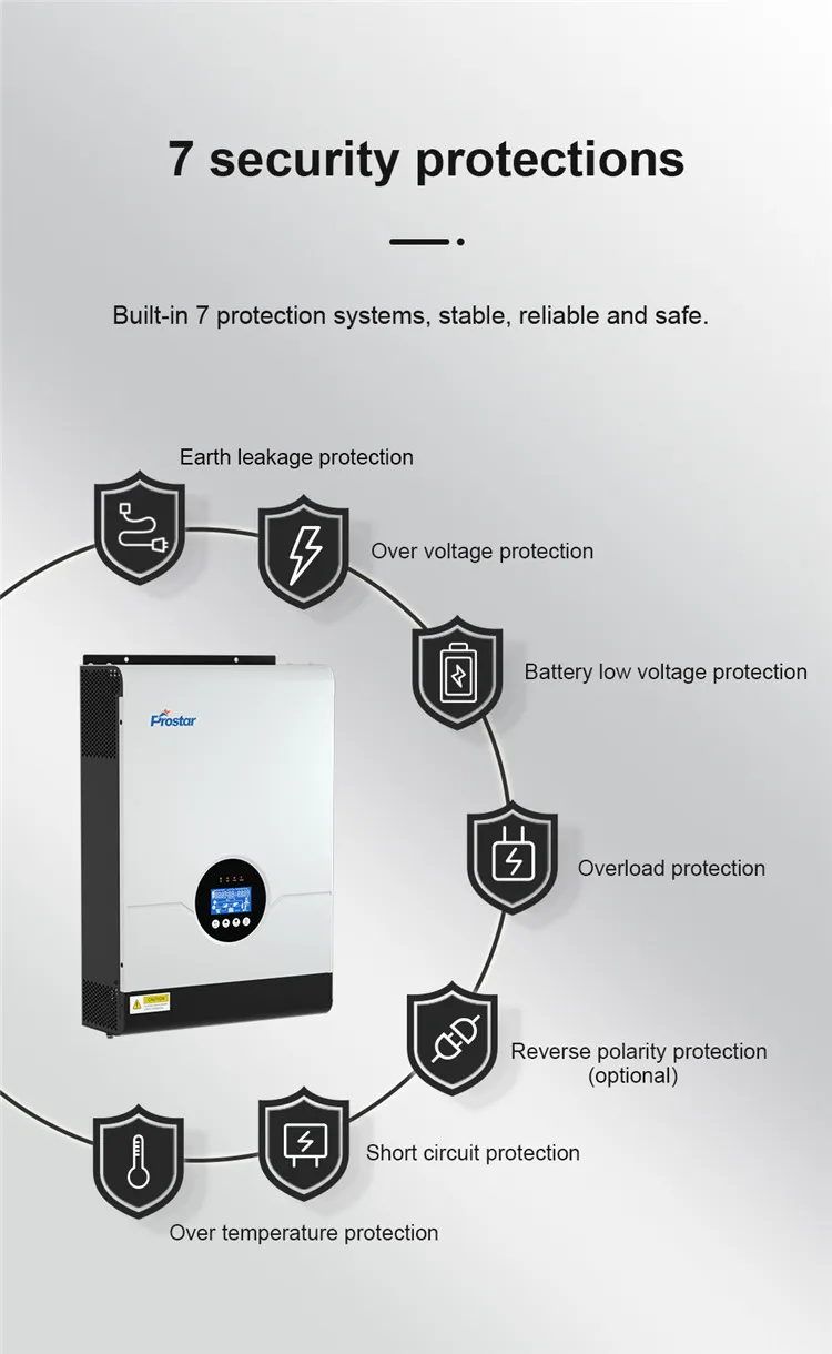 Prostar Hybrid Inverter Solar System - 3KW & 5KW Pure Sine Wave