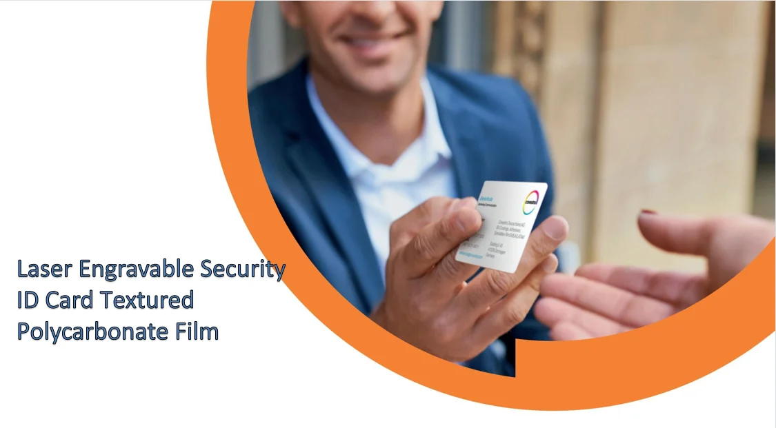 Adhesive Coated Laminated Laminated PVC ID Card Matte Overlay Film ...