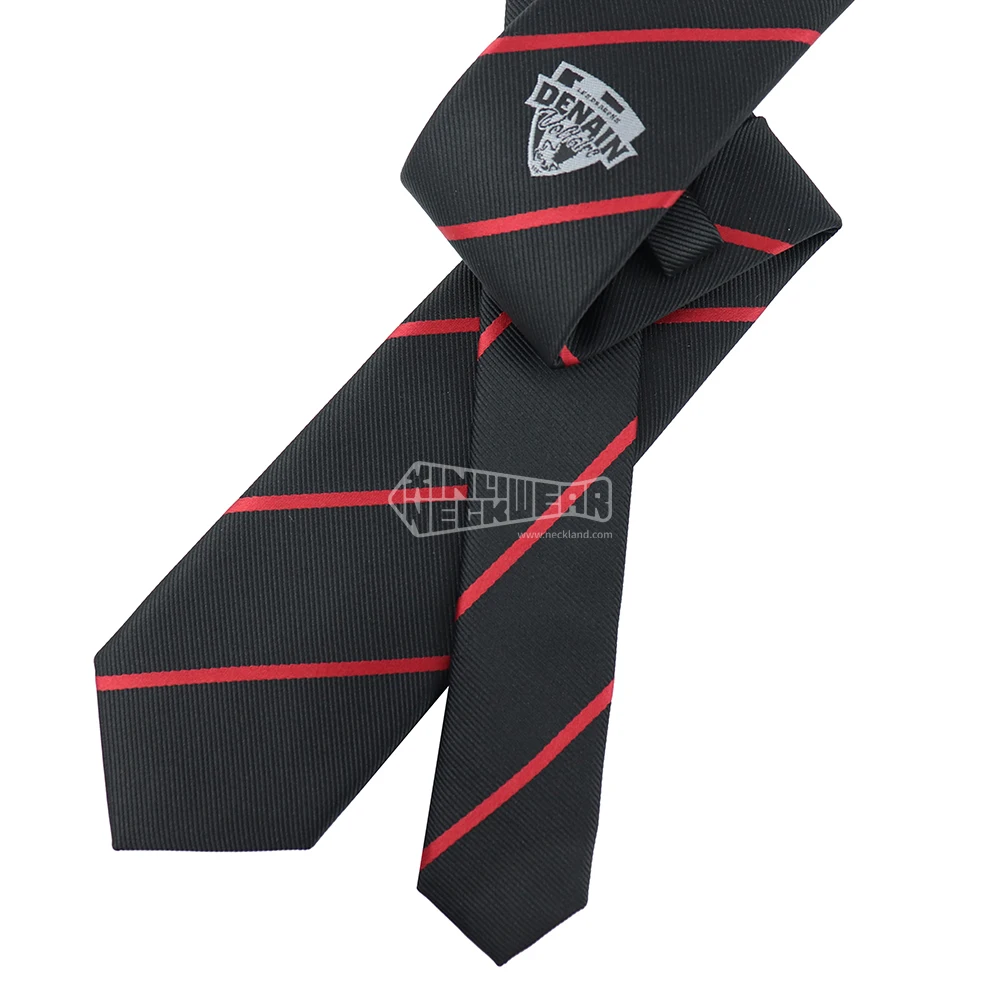 Polyester Football Team Fraternity Neck Tie Stripe Basketball Custom ...