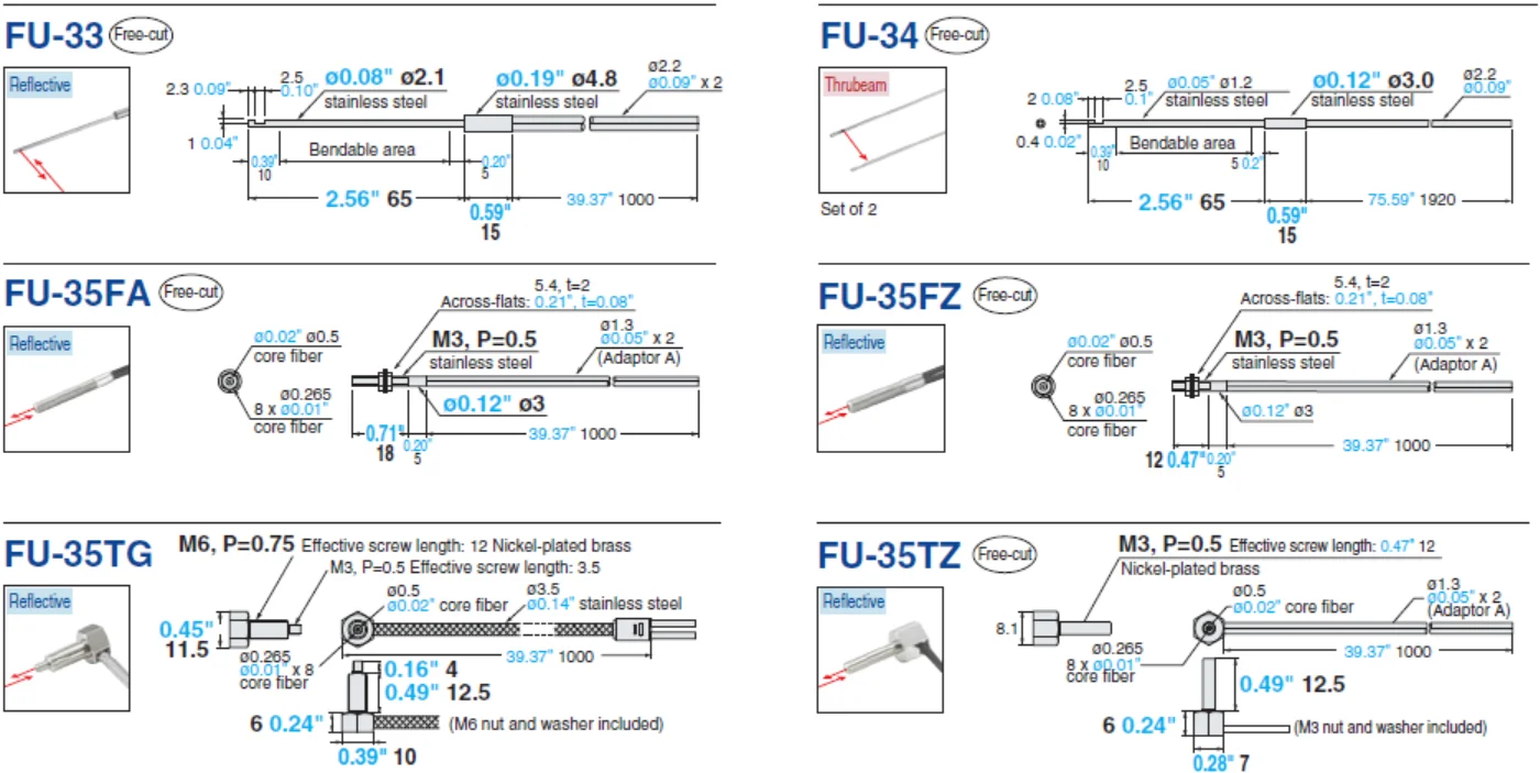 Industrial Automation Fiber Optic Unit FU-55 Genuine Ready to Ship ...