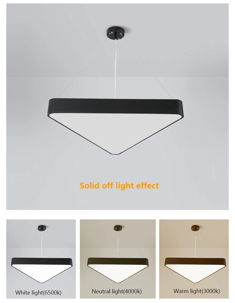 Hot Sales Commercial Indoor Lighting Black Triangle Work Light 36w Led ...