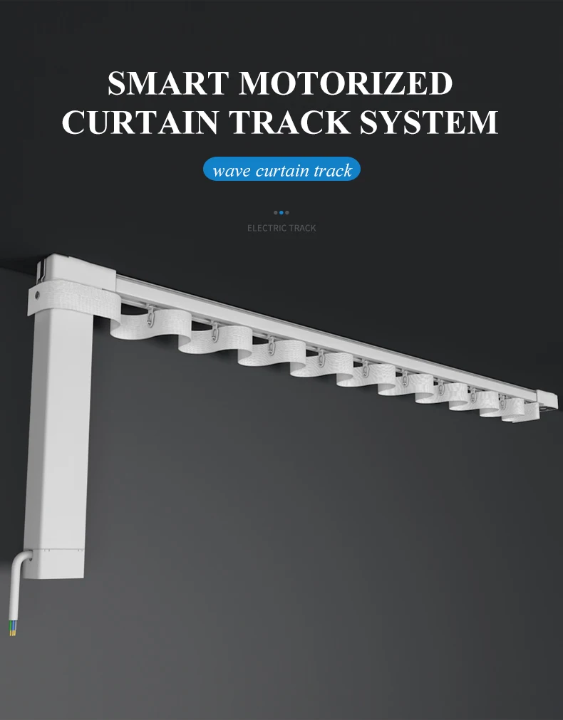 Heavy Duty Motorized Curved Curtain Track s Fold Curtain Motor and ...